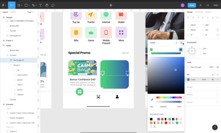 How to Create a Gradient Background in Figma - Skillademia